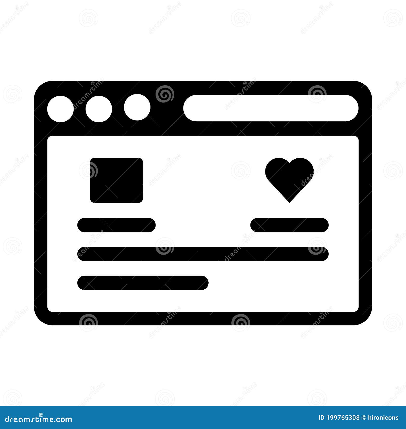 Application, Configuration, Window Icon. Black Vector Stock Vector ...