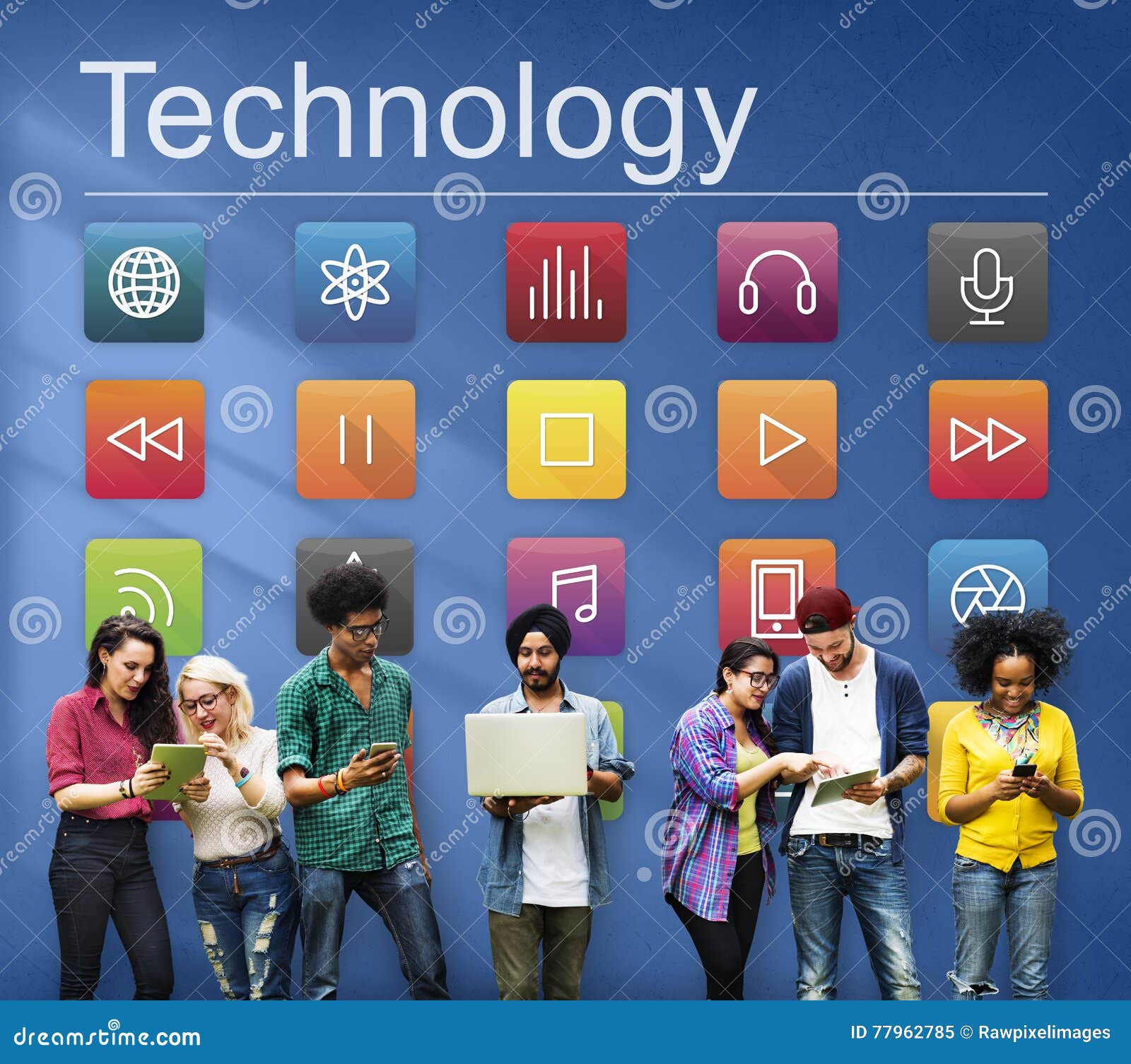 Application Connection Digital Internet Graphic Concept Stock Image ...