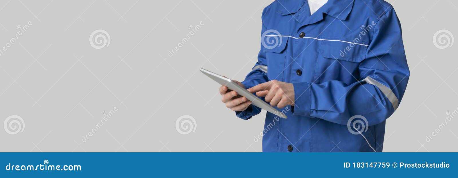 Application for Construction. Digital Tablet in Hands of Unrecognizable ...