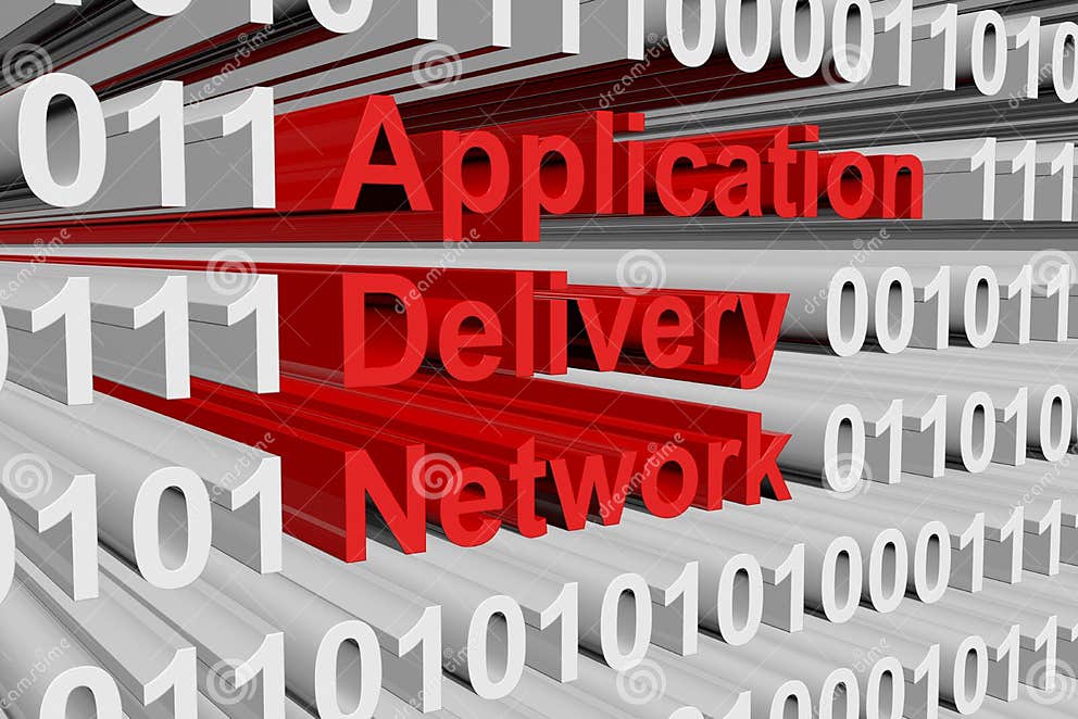 Application Delivery Network Stock Illustration - Illustration of data ...