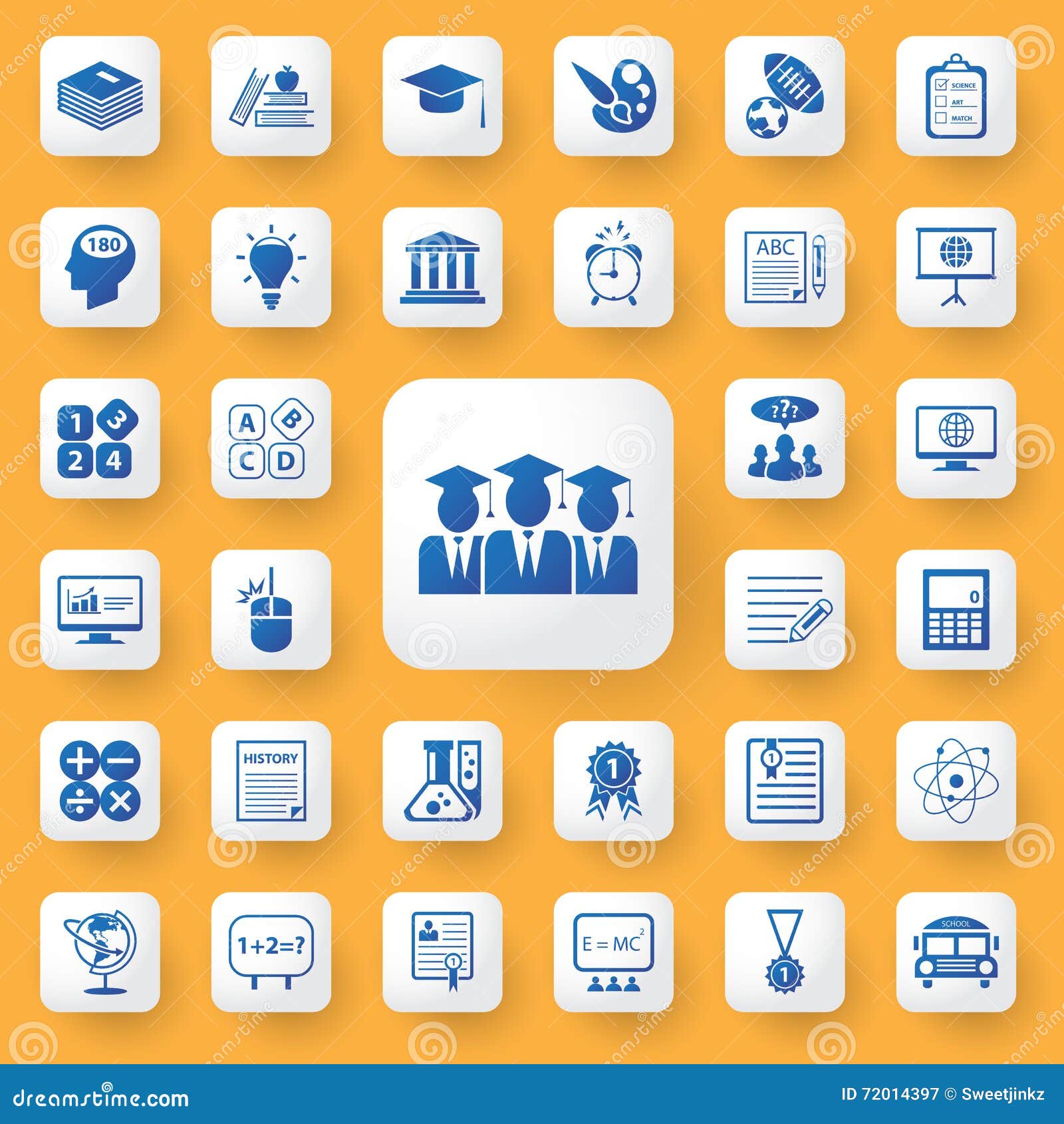 Application Design Education Icons Set.vector Illustrration. Stock ...