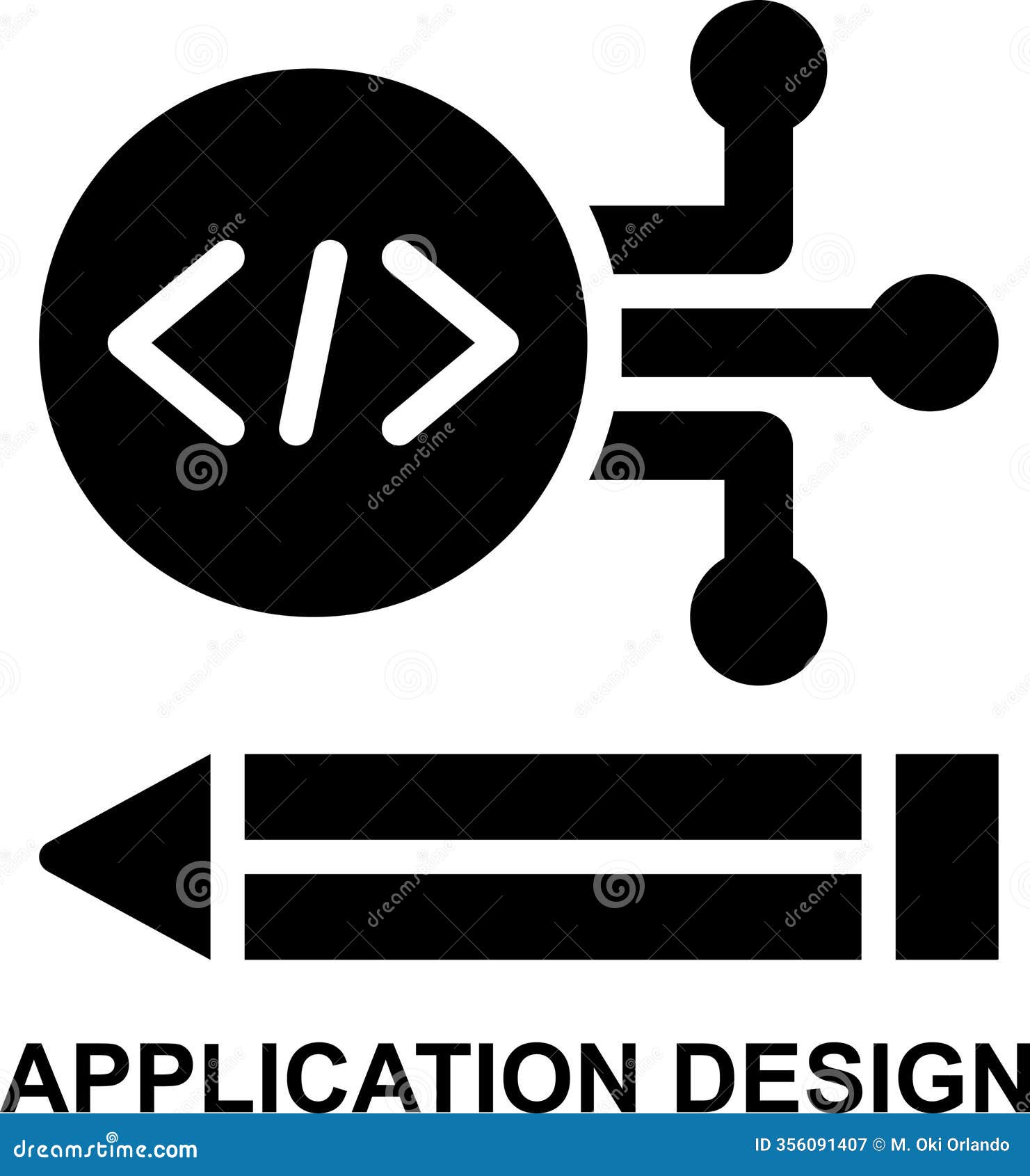Application Design, System Design, Programming, Coding, Design, Software Development Solid Glyph ...