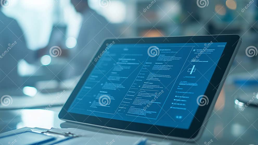 The Application of Document Management Technologies in the Healthcare Industry Stock Photo ...