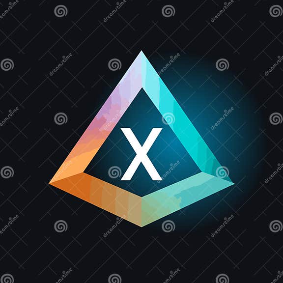 Application Engineering Filled Gradient Initial Logo Idea Stock Vector