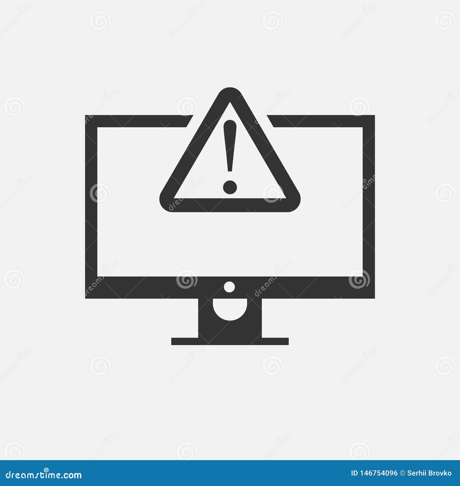 Application Error Isolated on White Background. Vector Illustration ...