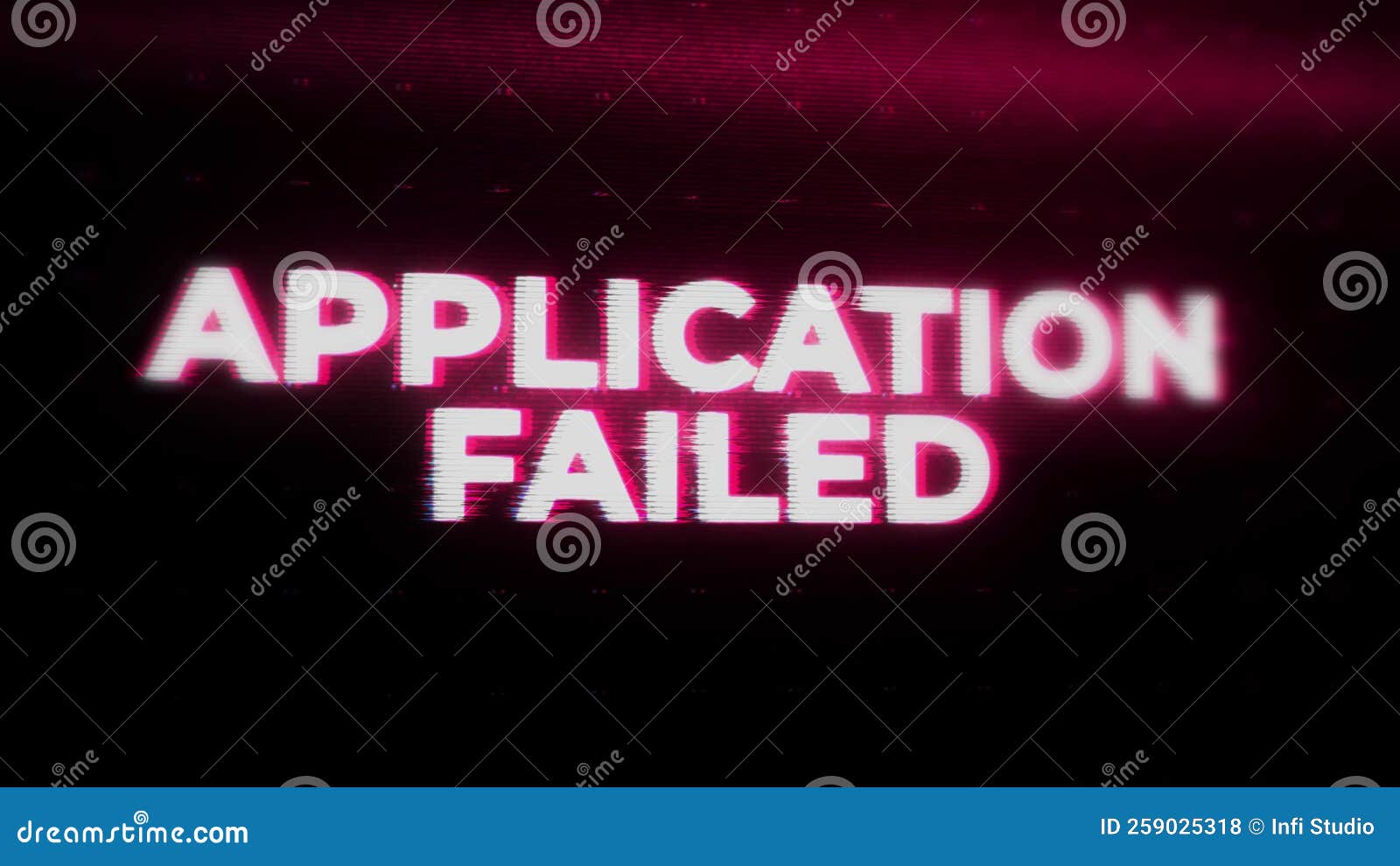 Application Failed Warning Alert Error Message Flashing on Screen ...