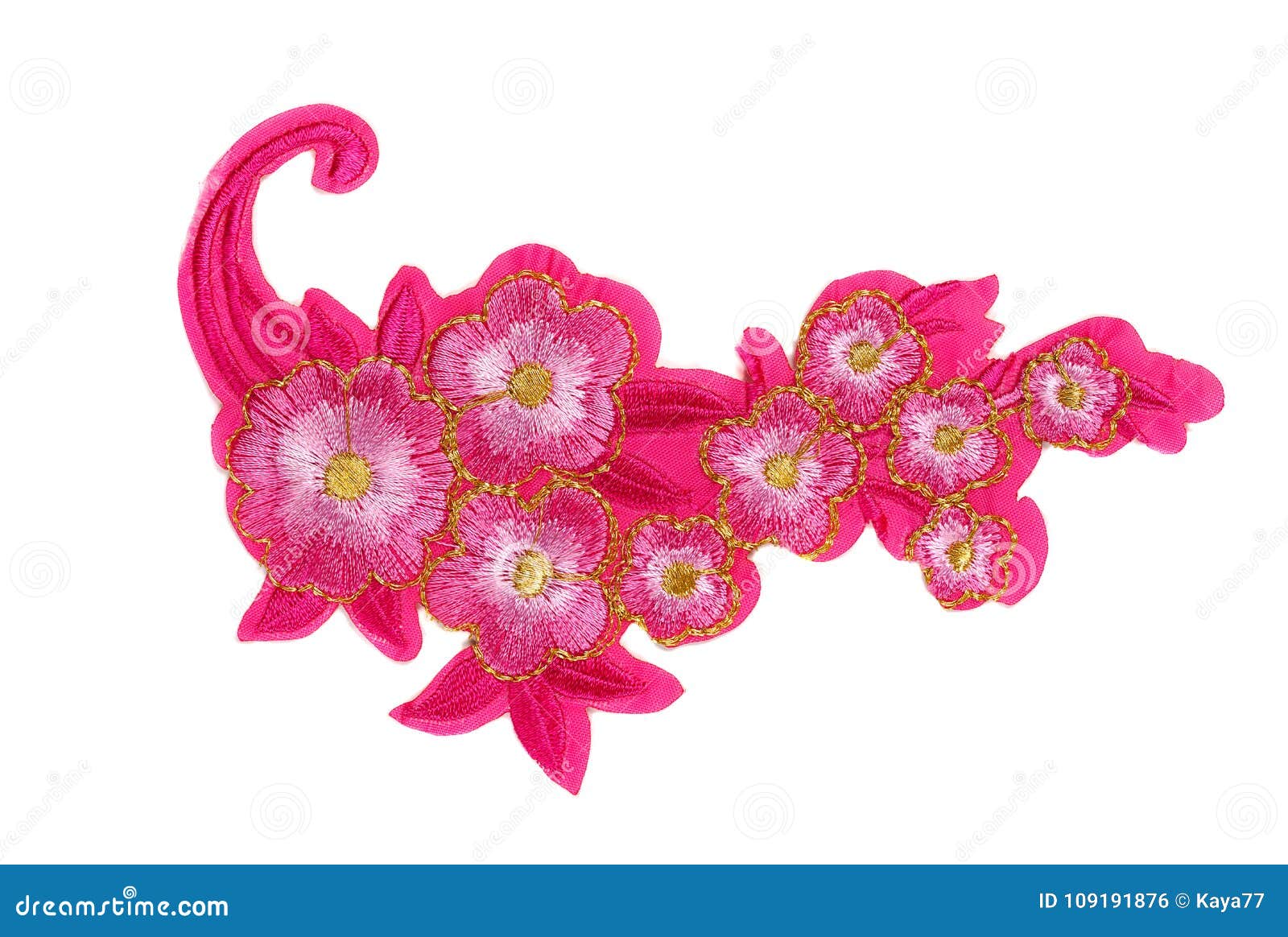 Application of Flowers. Isolate on White Stock Photo - Image of bright ...