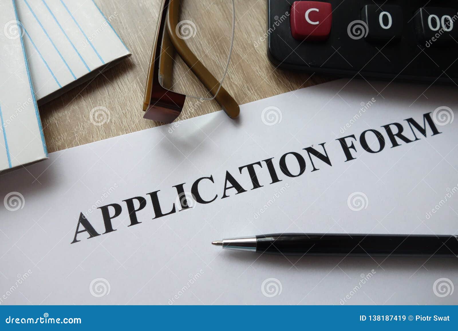 Application form stock image. Image of document, data - 138187419
