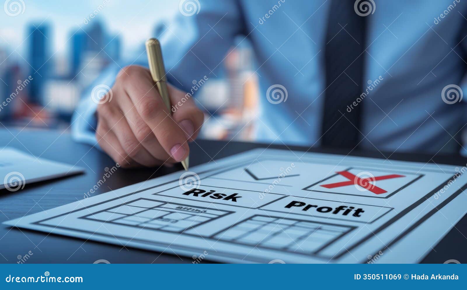 Application Form with Check Mark Box Options between Risk or Profit ...