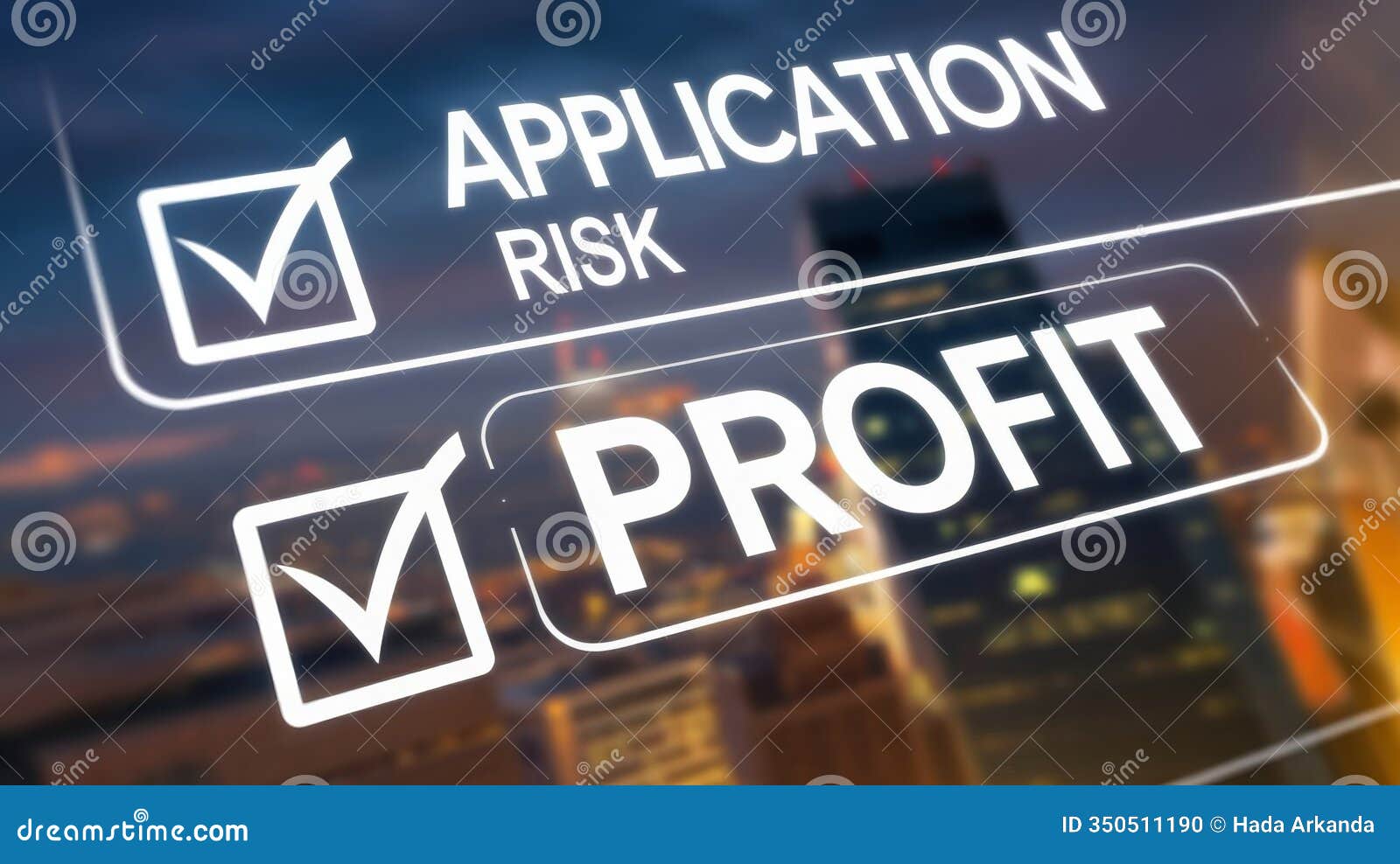 Application Form with Check Mark Box Options between Risk or Profit ...