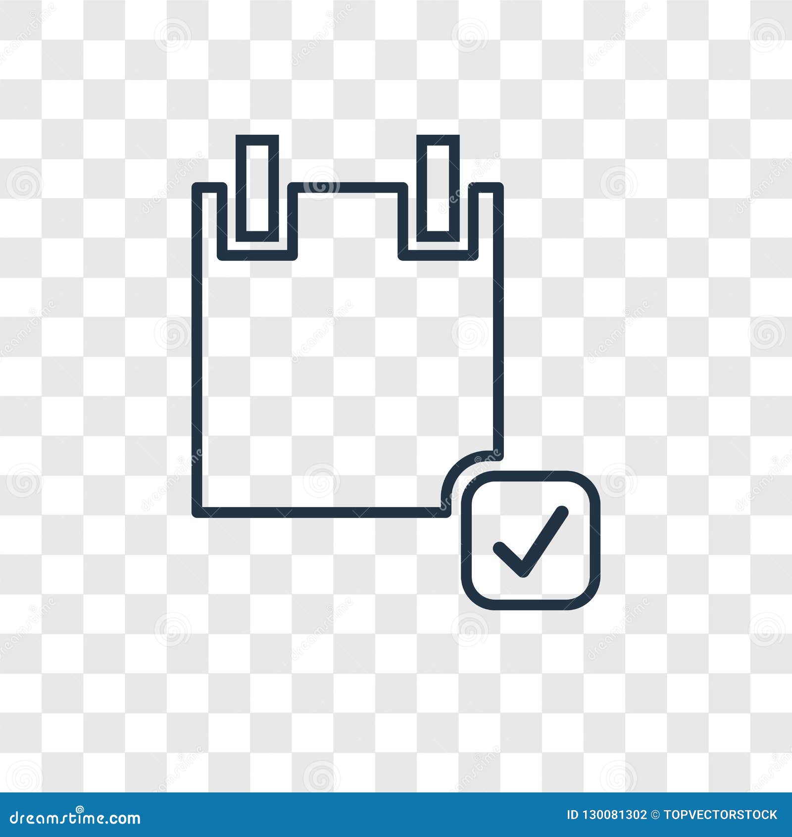 Application Form Concept Vector Linear Icon Isolated on Transparent ...