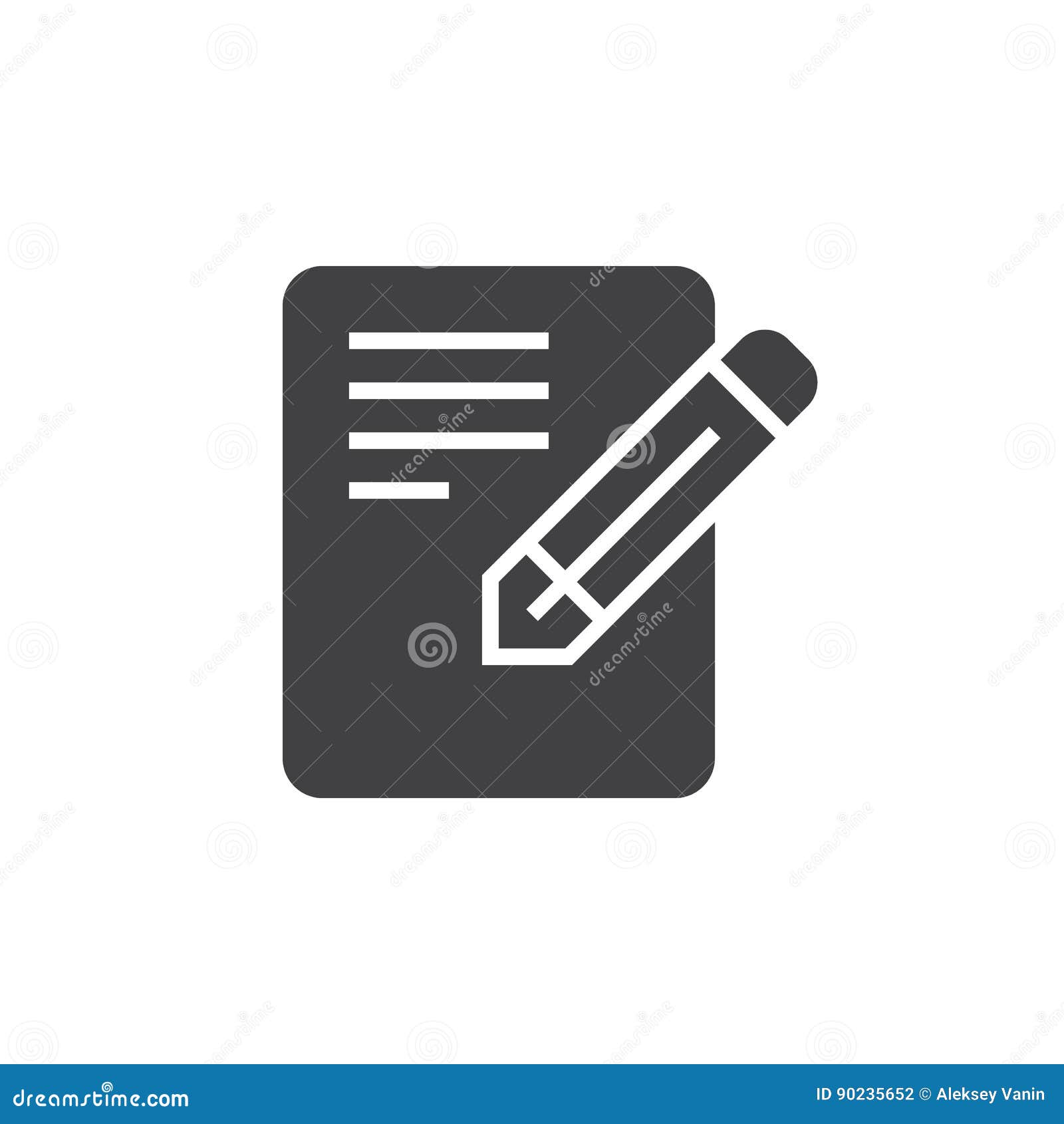 Application Form Icon , Edit Solid Logo Illustration, Pict Stock ...