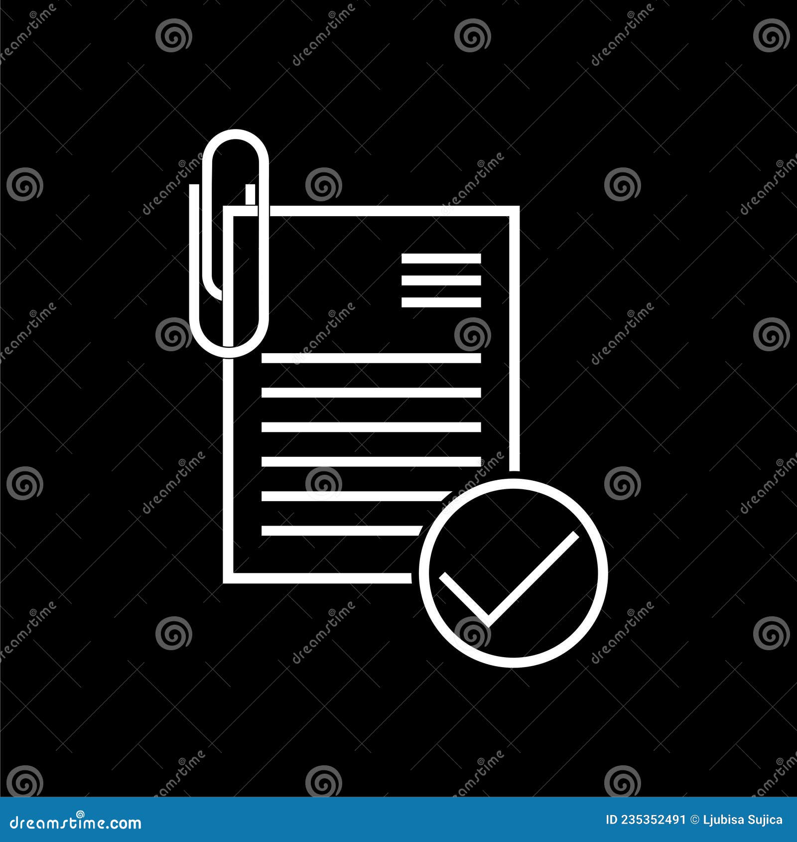 Application Form Icon Isolated on Dark Background Stock Vector ...