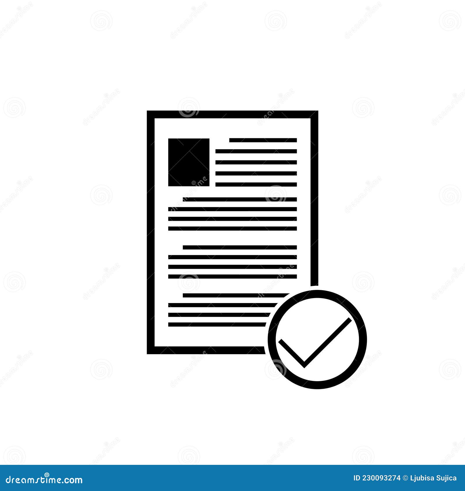 Application Form Icon Isolated on White Background Stock Vector ...