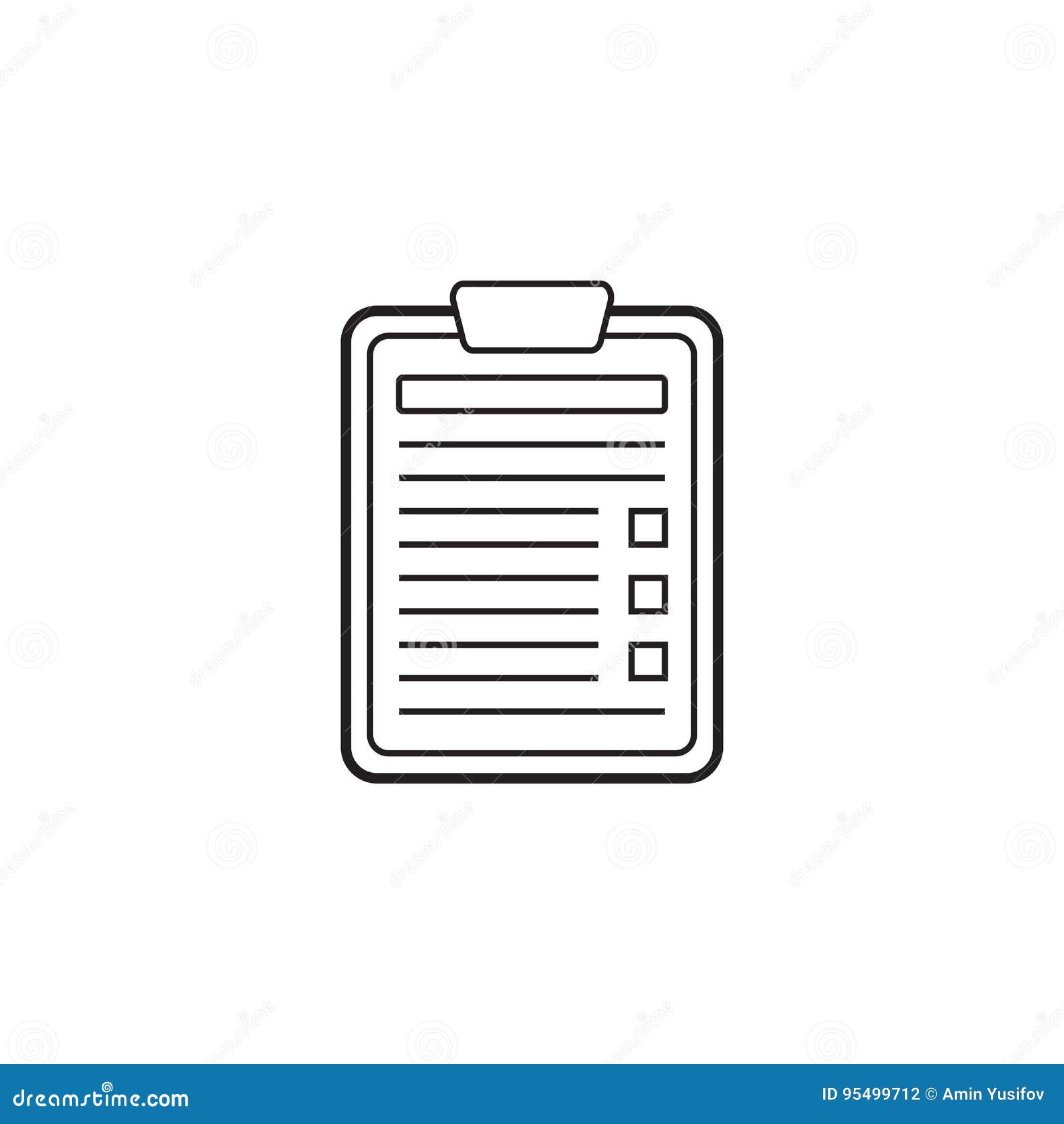 Application Form Line Icon, Edit Stock Vector - Illustration of todo ...