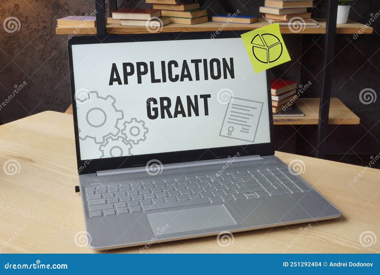 Application Grant is Shown Using the Text Stock Photo - Image of ...