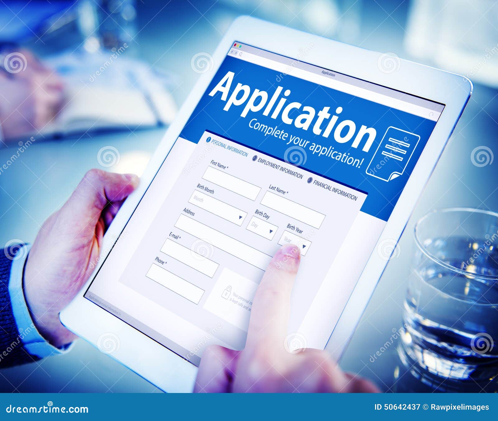 Application Human Resources Hiring Recruitment Employment Concept Stock ...