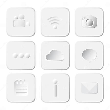 Application Icon Set Vector Illustration Stock Vector - Illustration of ...