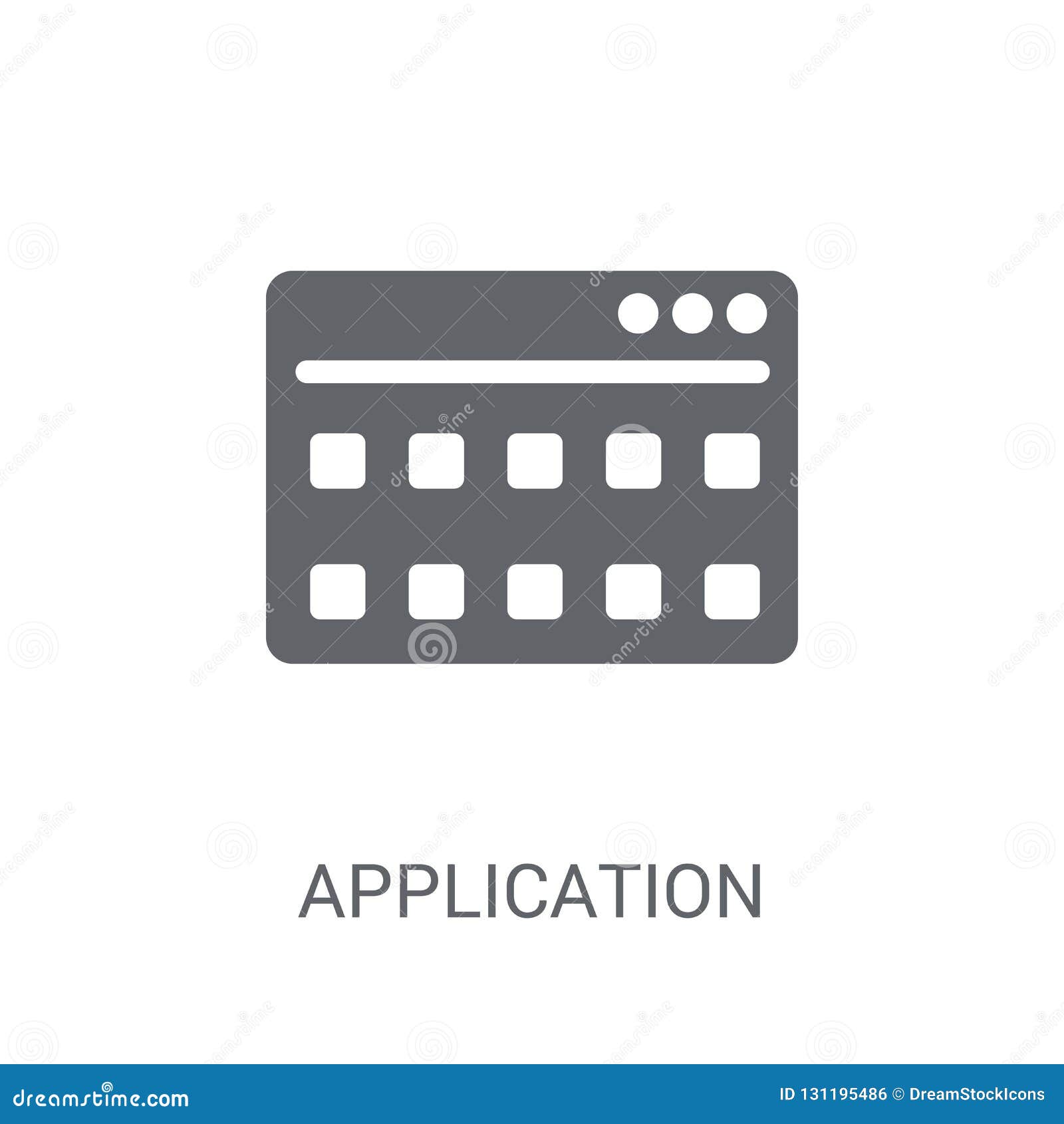 Application Icon. Trendy Application Logo Concept on White Background ...