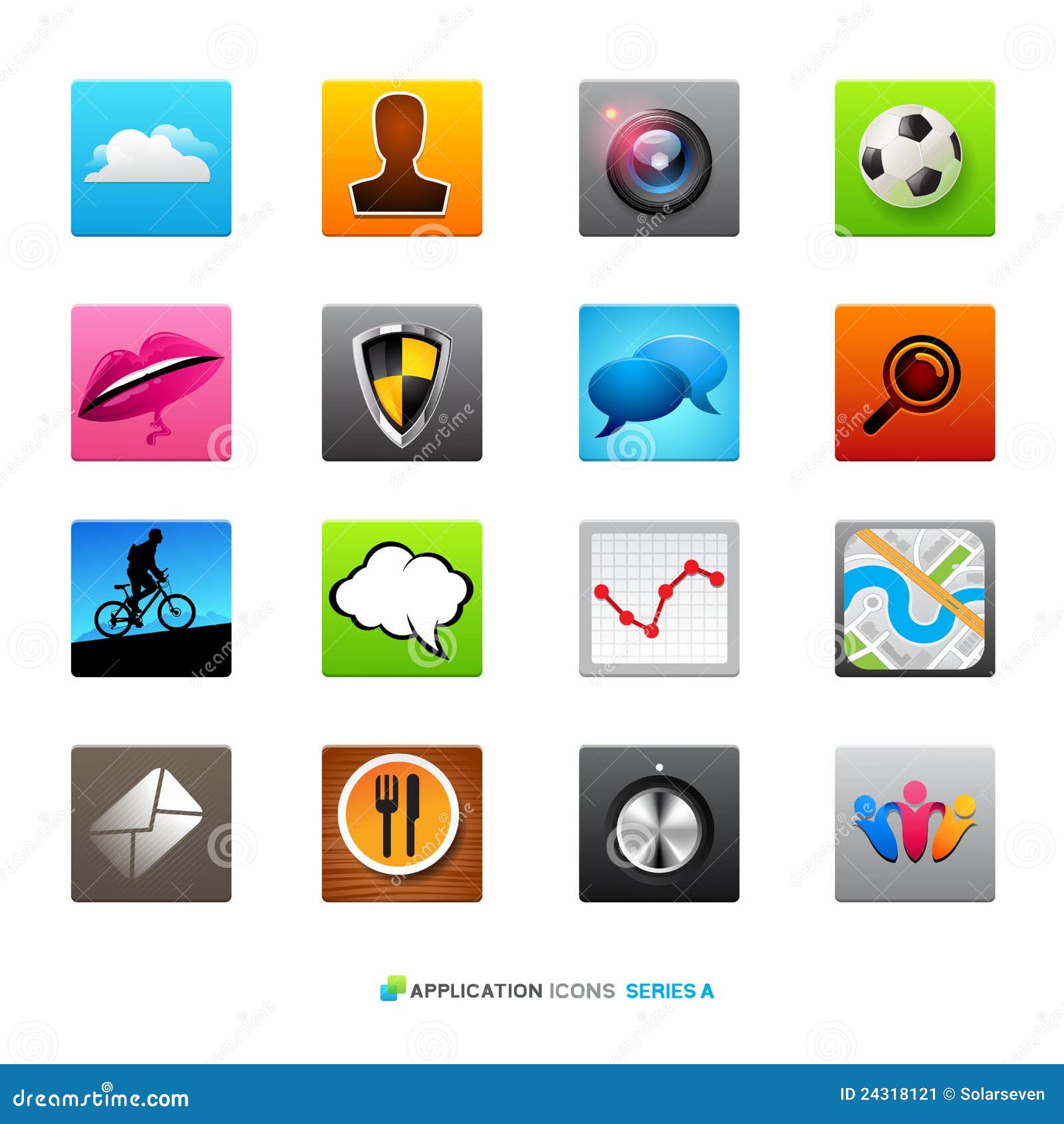 Application Icons stock vector. Illustration of group - 24318121