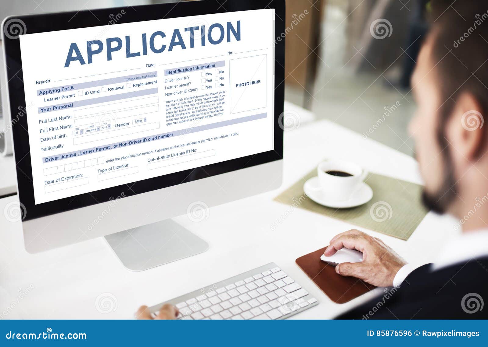 Application Information Employment Concept Stock Photo - Image of ...