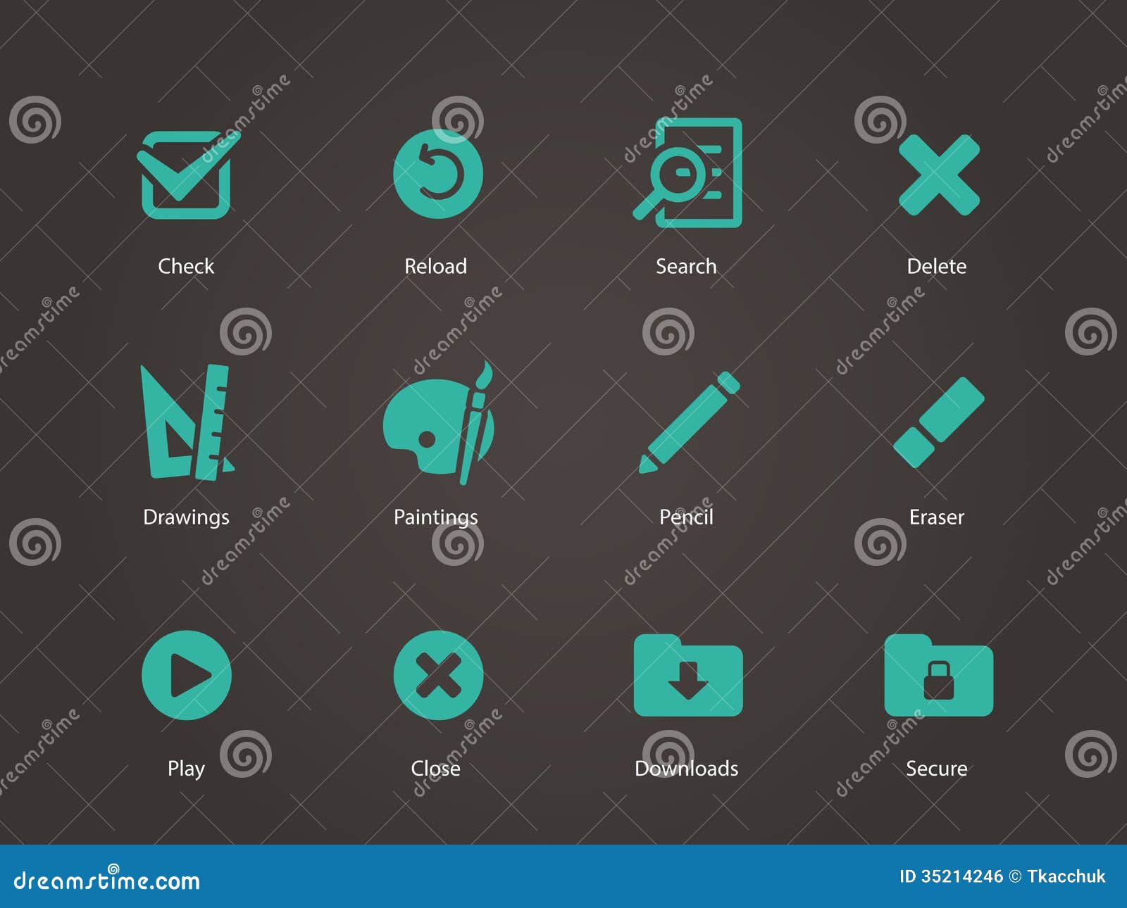 Application Interface Icons. Stock Vector - Illustration of concept ...