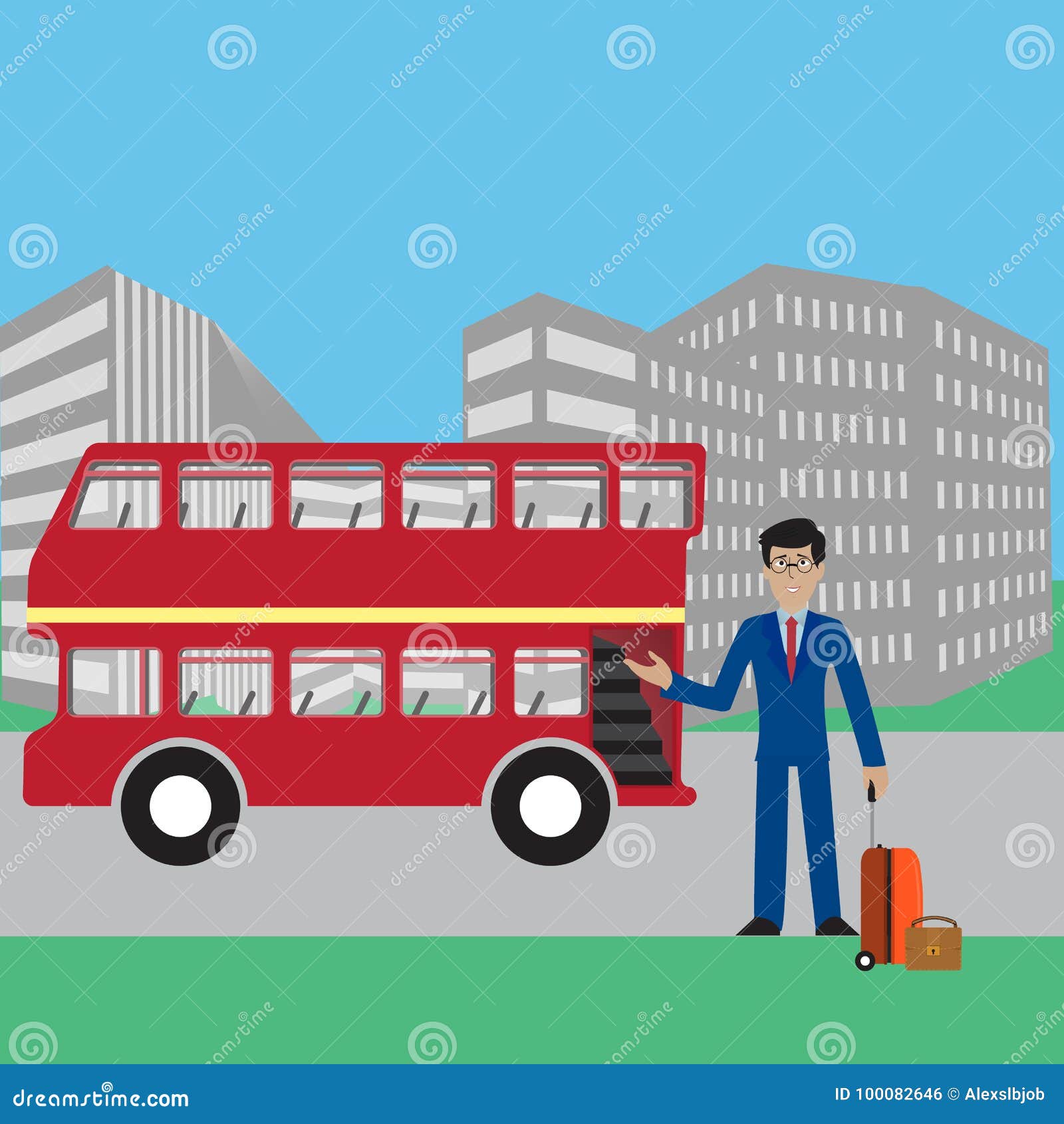 The Application Interface for Mobile Phone Smart Bus. Businessman Using ...