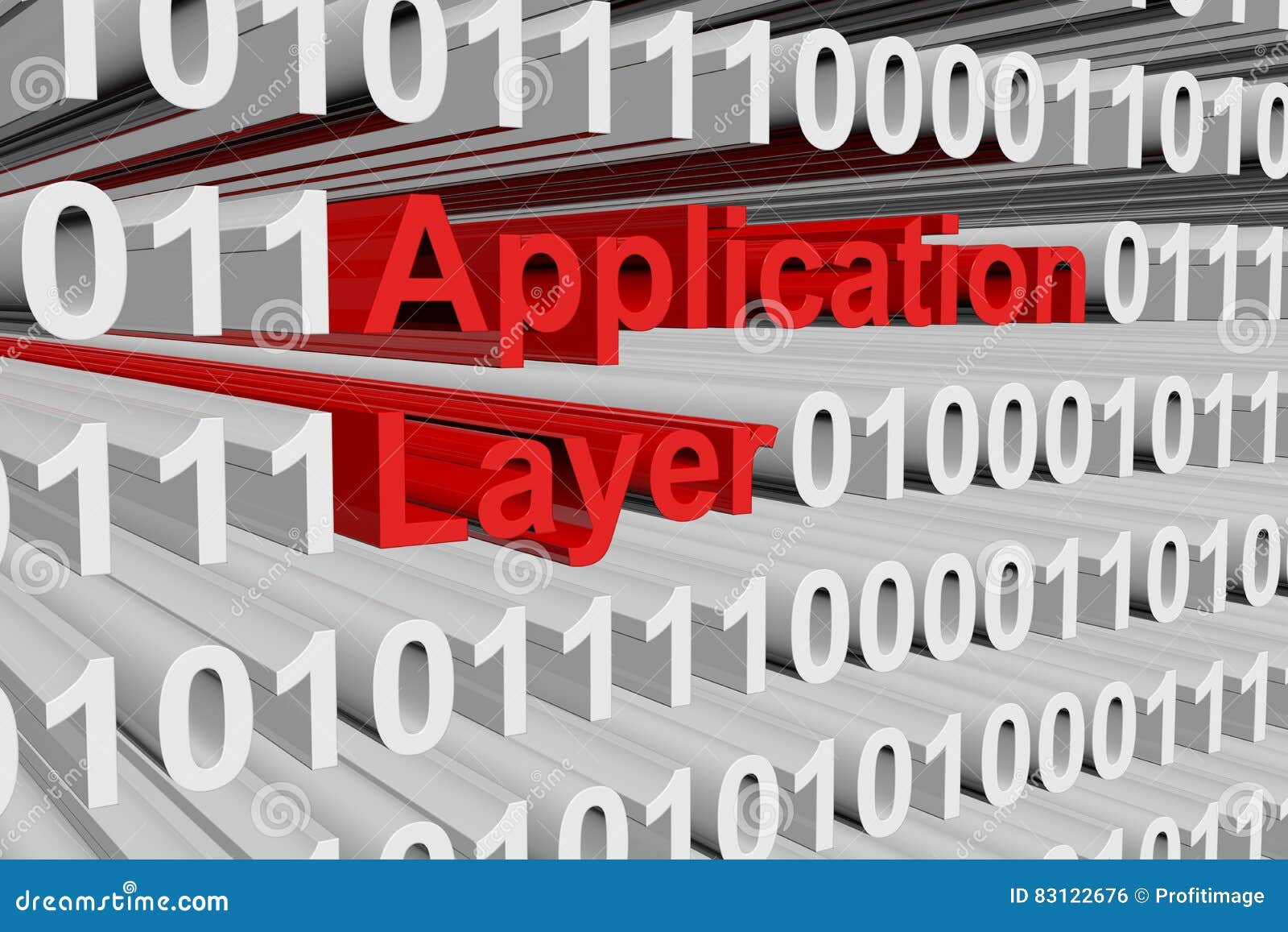 Application layer stock illustration. Illustration of binary - 83122676