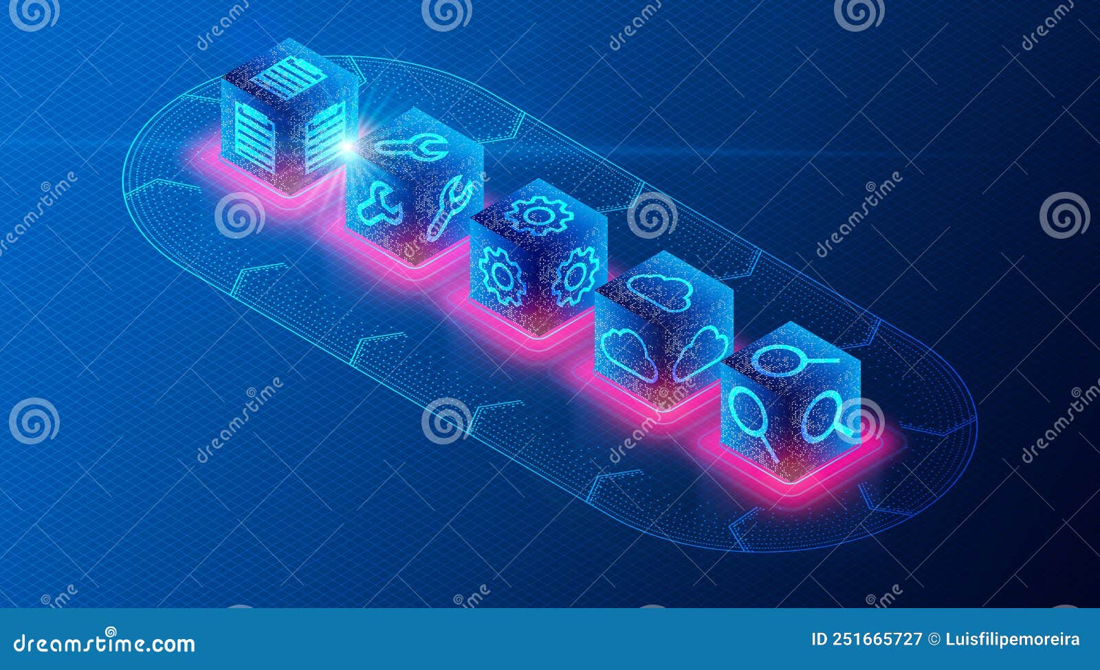 Application Lifecycle Management Concept - ALM - 3D Illustration Stock ...