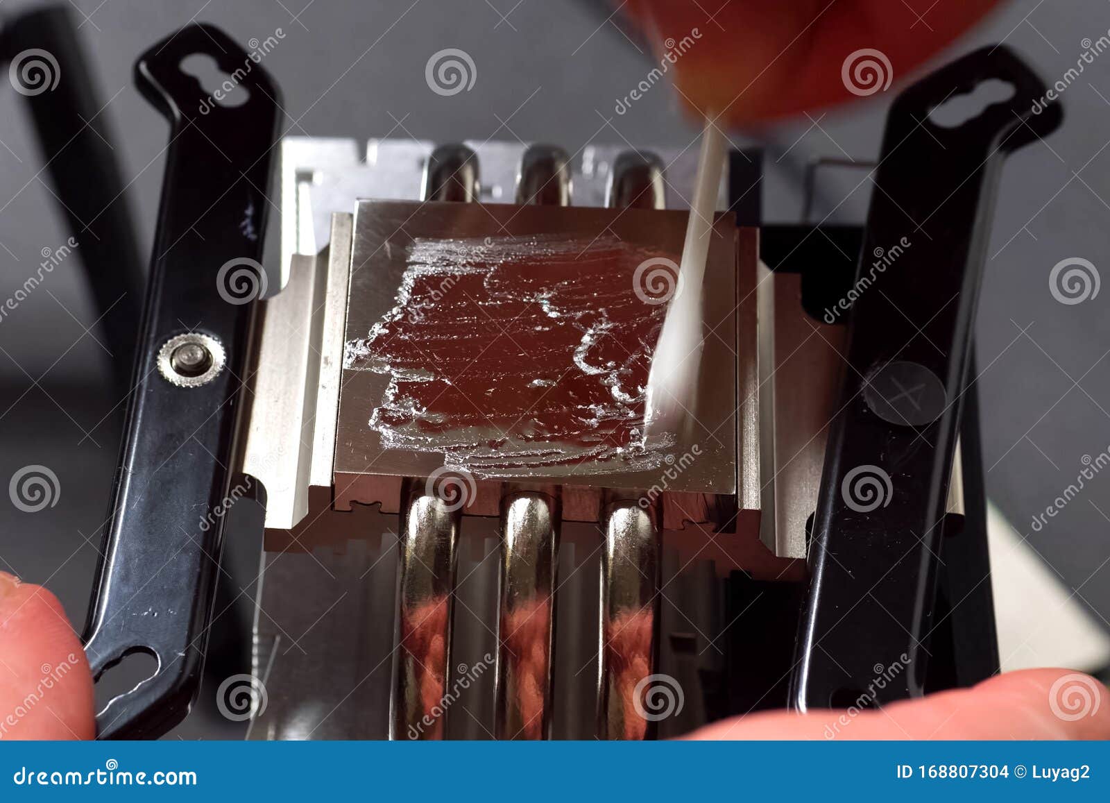 Application of Liquid Metal To the Radiator of Central Processor Stock ...