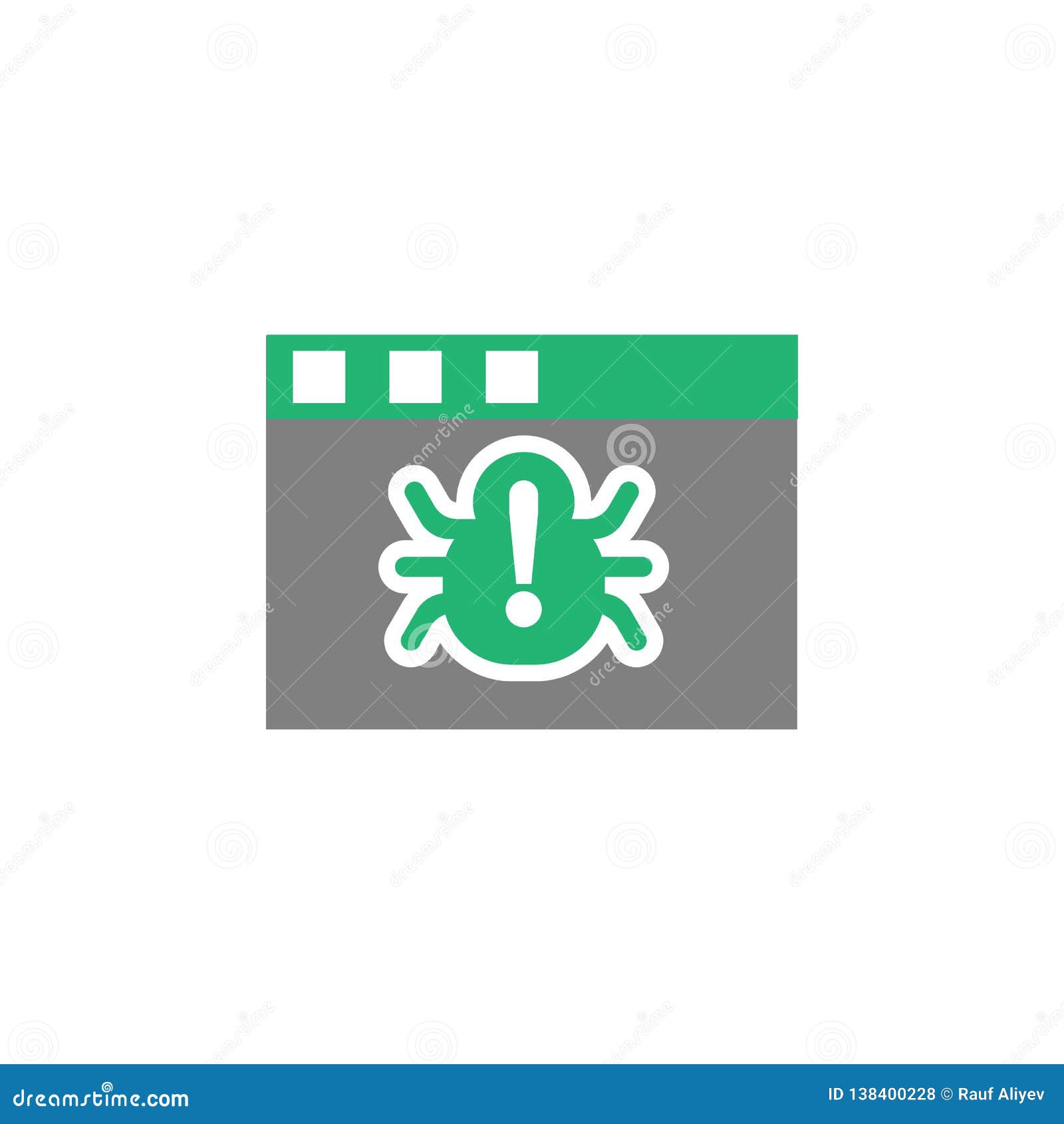 Application, Malware Icon. Element of Cyber and Security Icon for ...