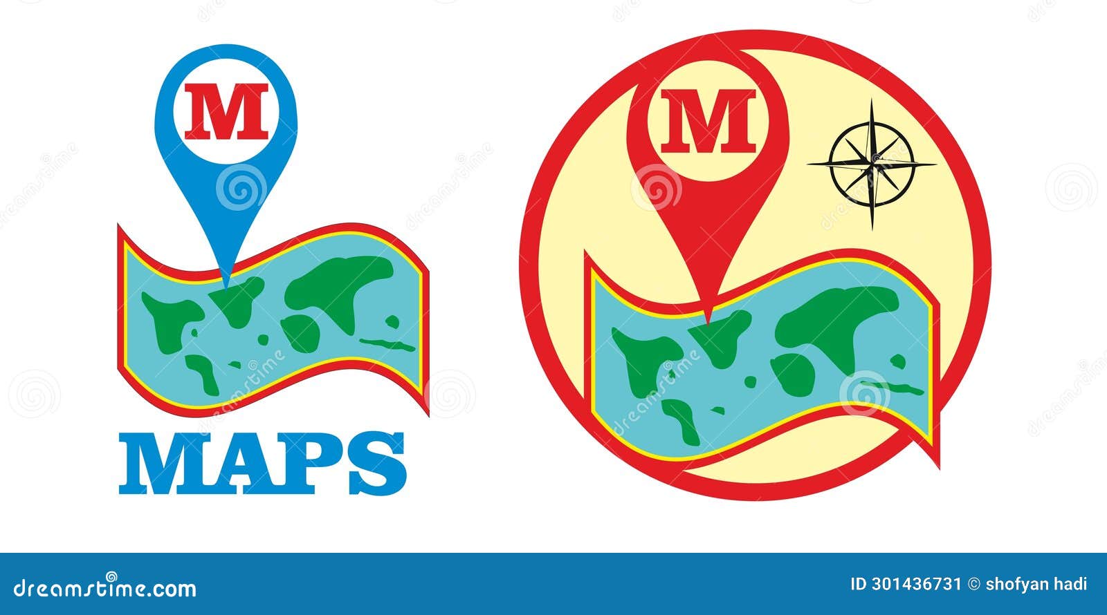 Application maps for logo stock illustration. Illustration of ...