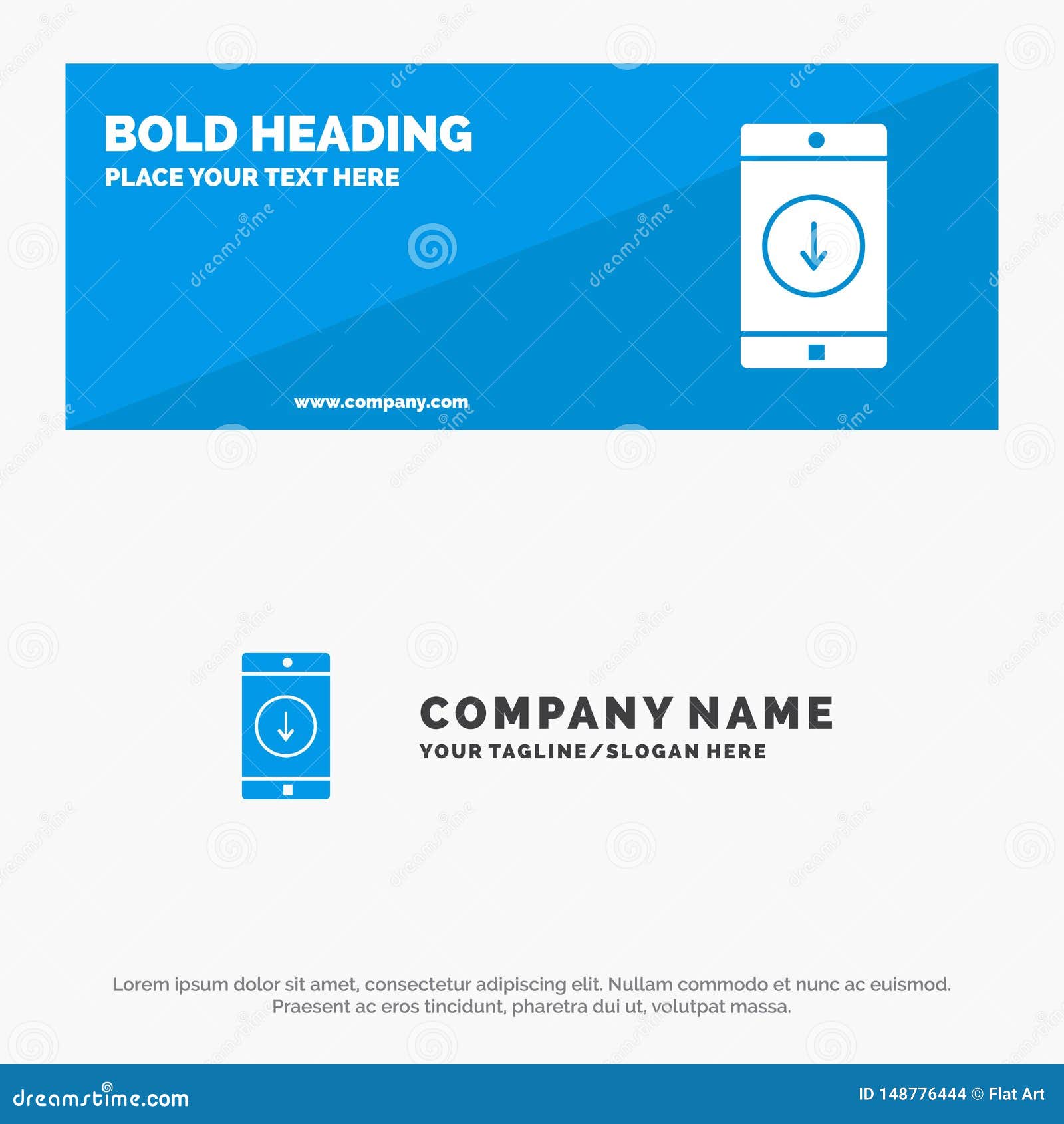 Application, Mobile, Mobile Application, Down, Arrow SOlid Icon Website ...