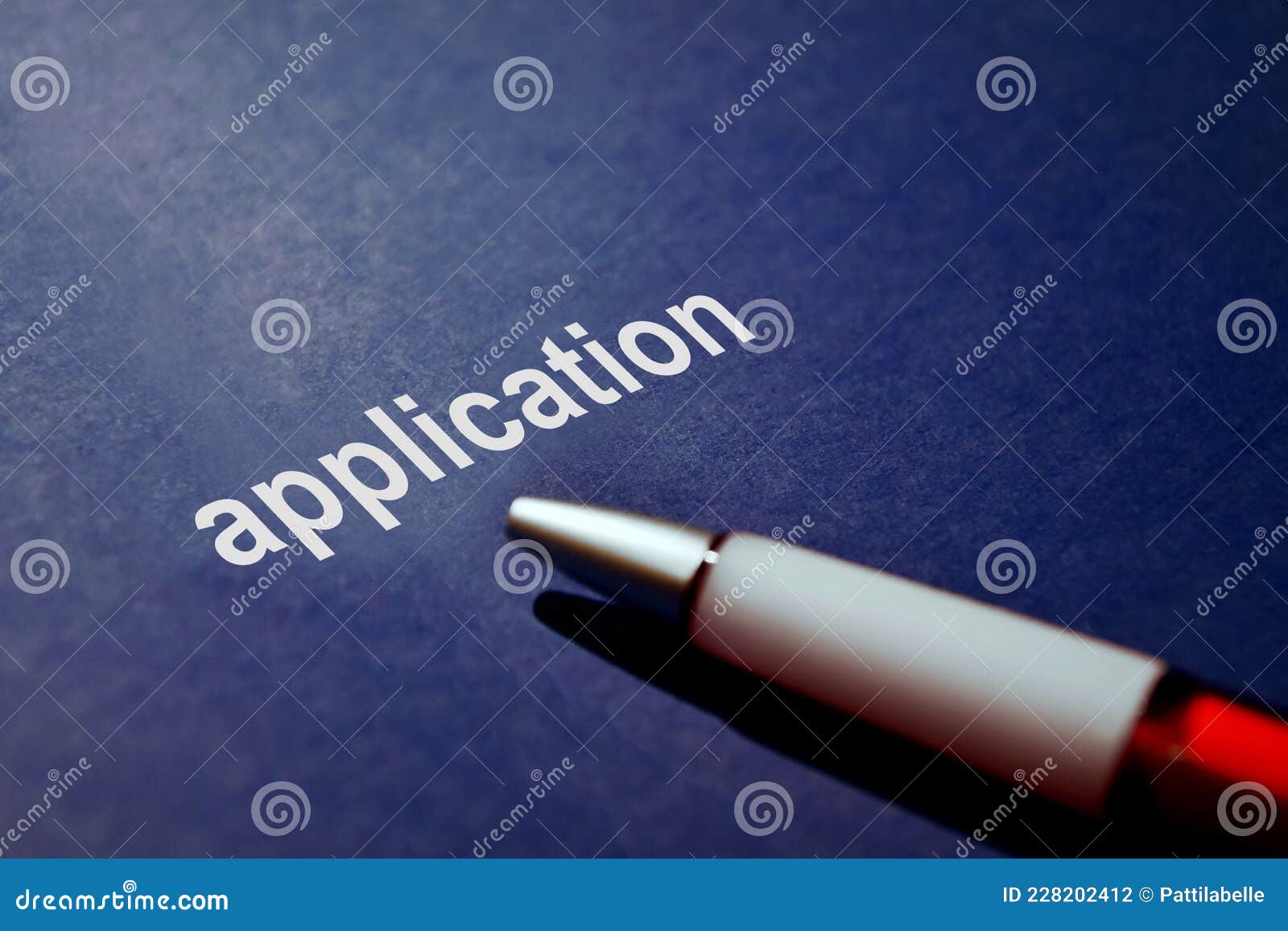 Application for a new job stock photo. Image of close - 228202412