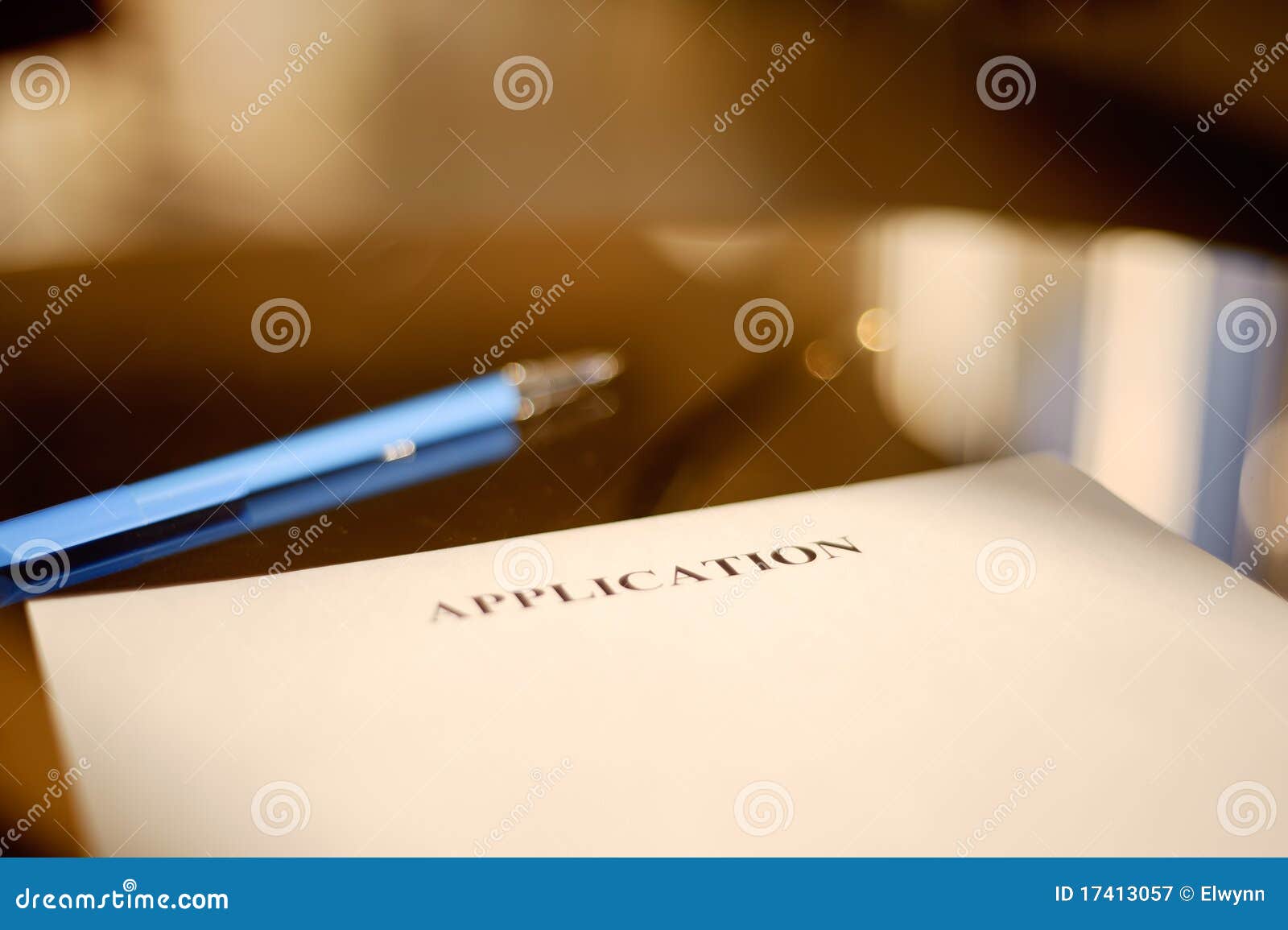 Application paper stock image. Image of record, form - 17413057