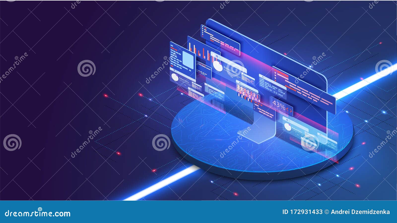 Isometric Computer Vector Illustration | CartoonDealer.com #135671120 Isometric Computer Vector Illustration | CartoonDealer.com #135671120