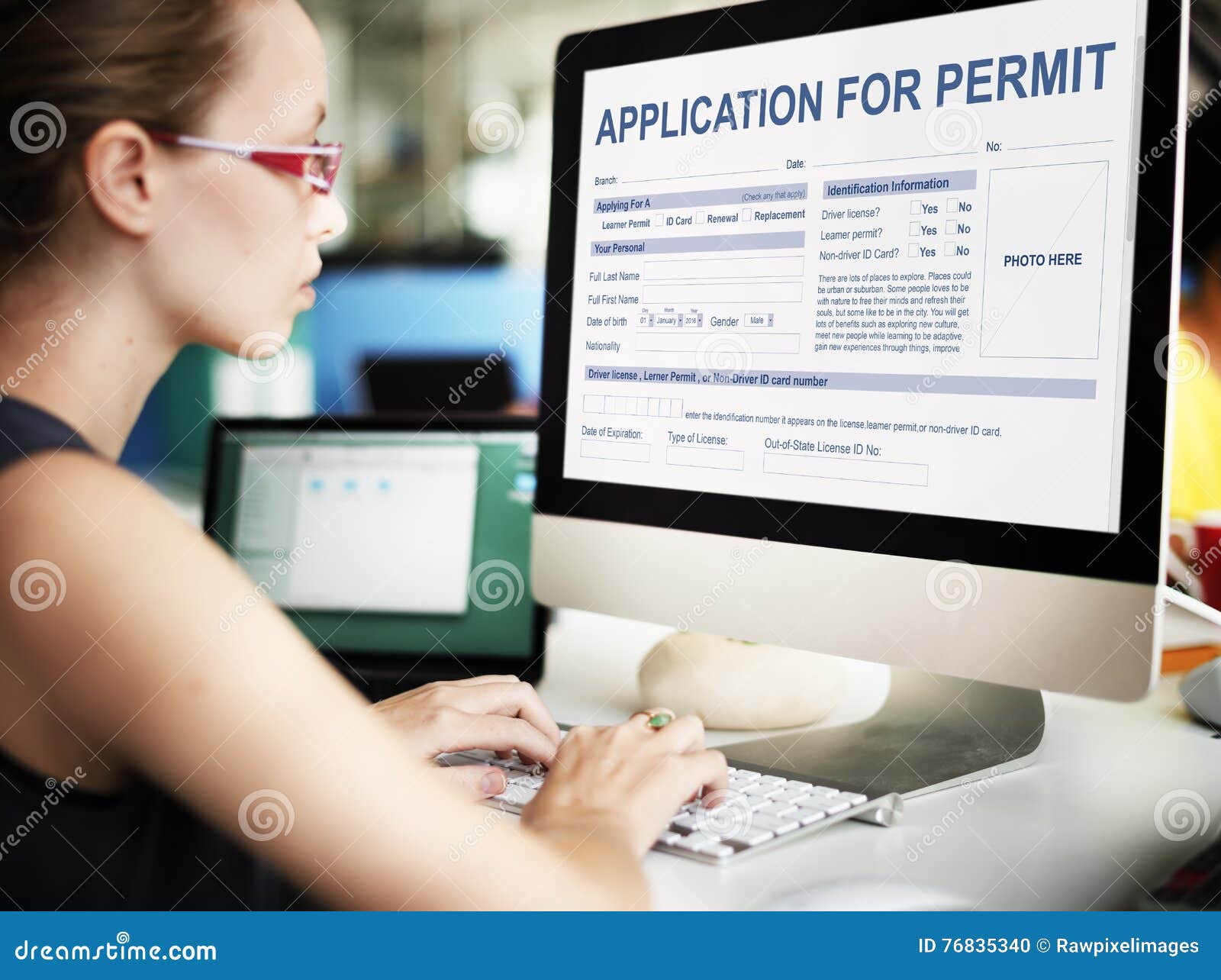 Application for Permit Form Authority Concept Stock Photo - Image of ...