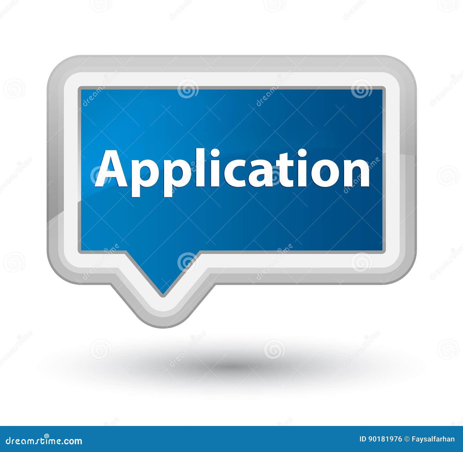 Application Prime Blue Banner Button Stock Illustration - Illustration ...