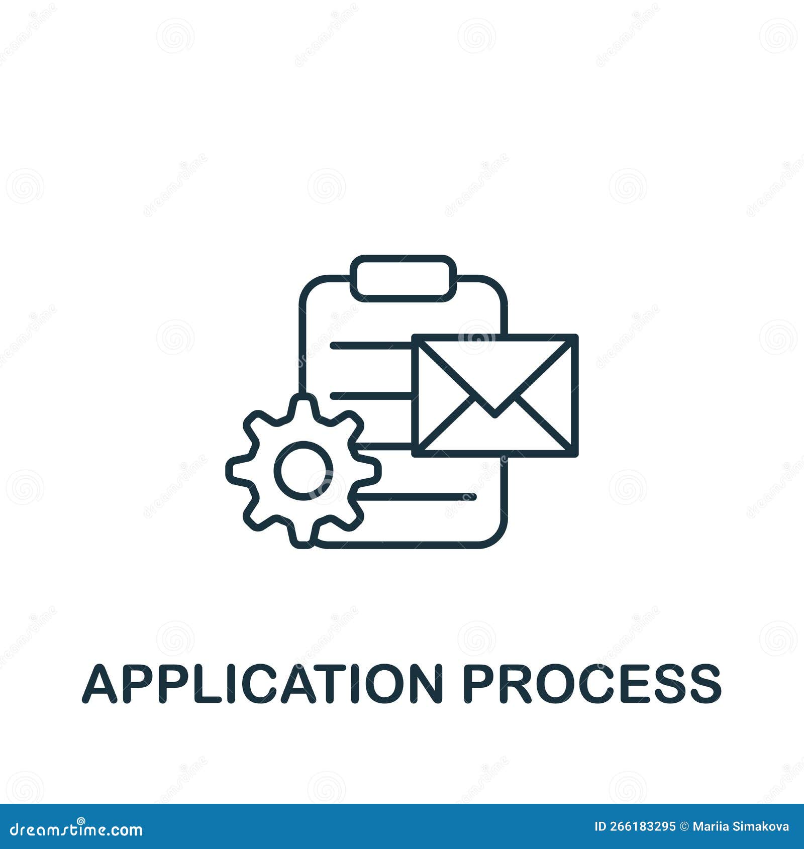 Application Process Icon. Monochrome Simple Talent Development Icon for ...