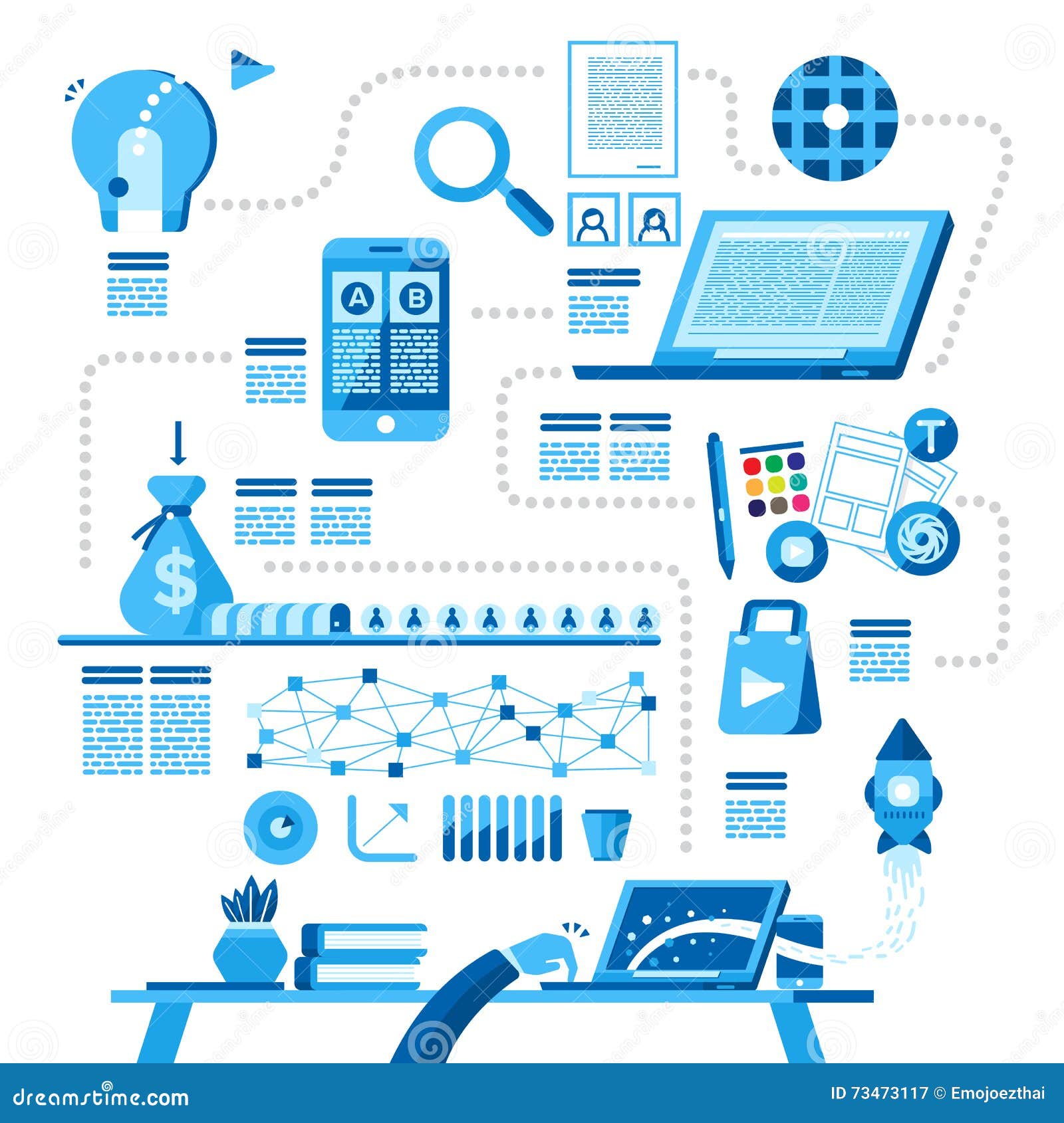 Application_Process stock vector. Illustration of imagination - 73473117