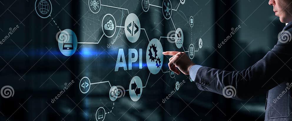 Application Programming Interface. API Software Development Tool. Information Technology Concept ...