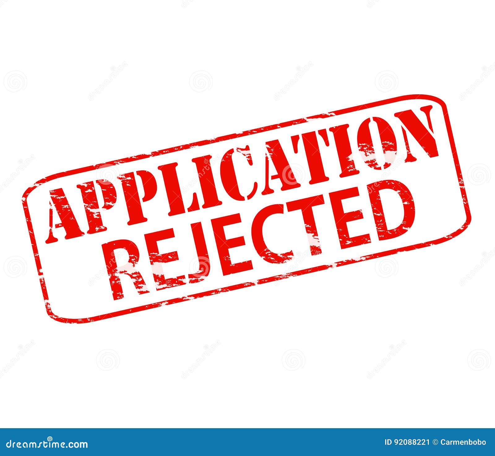 Application rejected stock illustration. Illustration of adhibition ...