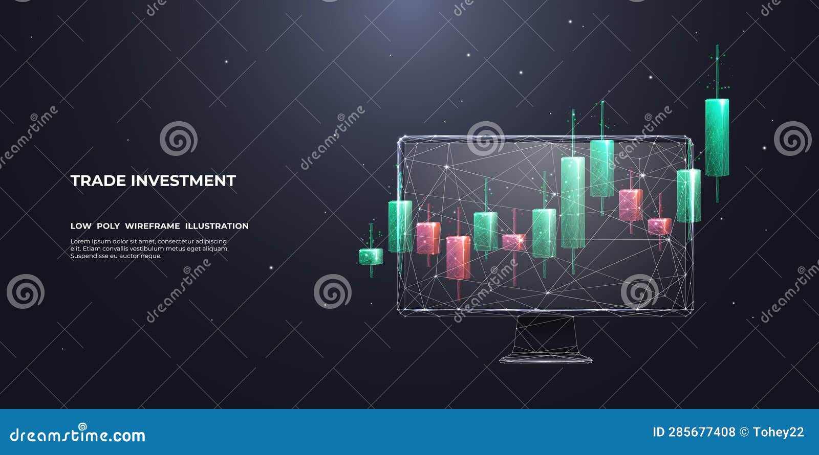 Digital Stock Market Or Forex Trading Graph And Candlestick Chart ...