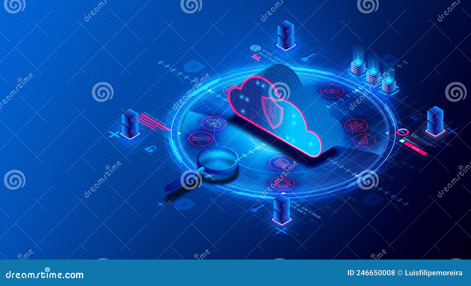 Application Security Monitoring Concept - ASM - 3D Illustration Stock ...