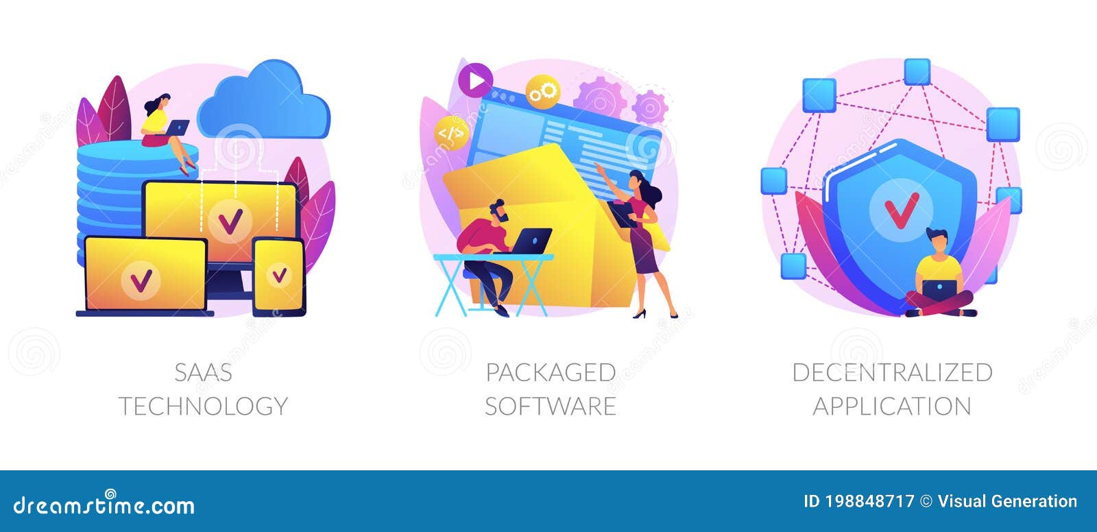 Application Service Abstract Concept Vector Illustrations. Stock Vector ...