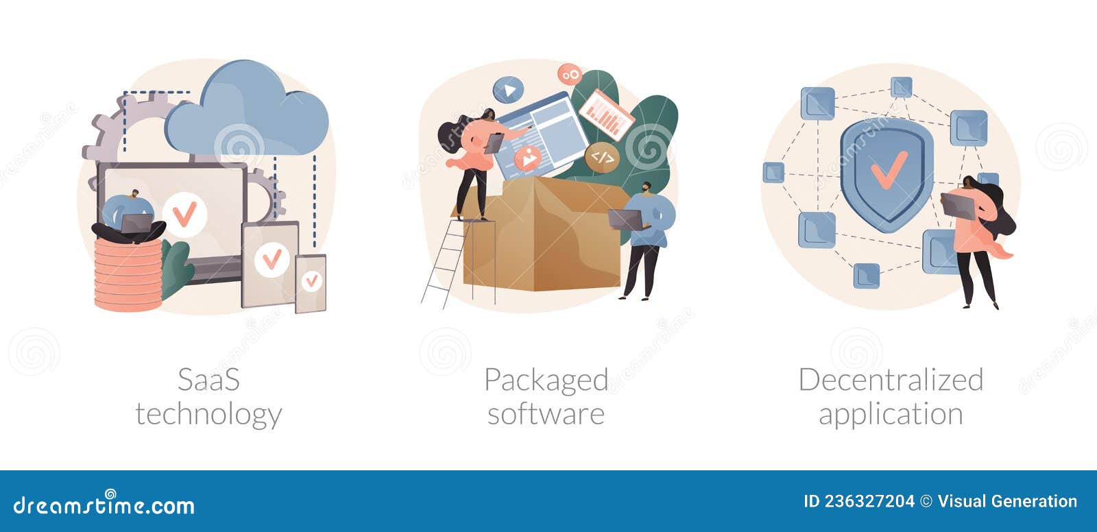 Application Service Abstract Concept Vector Illustrations. Stock Vector ...