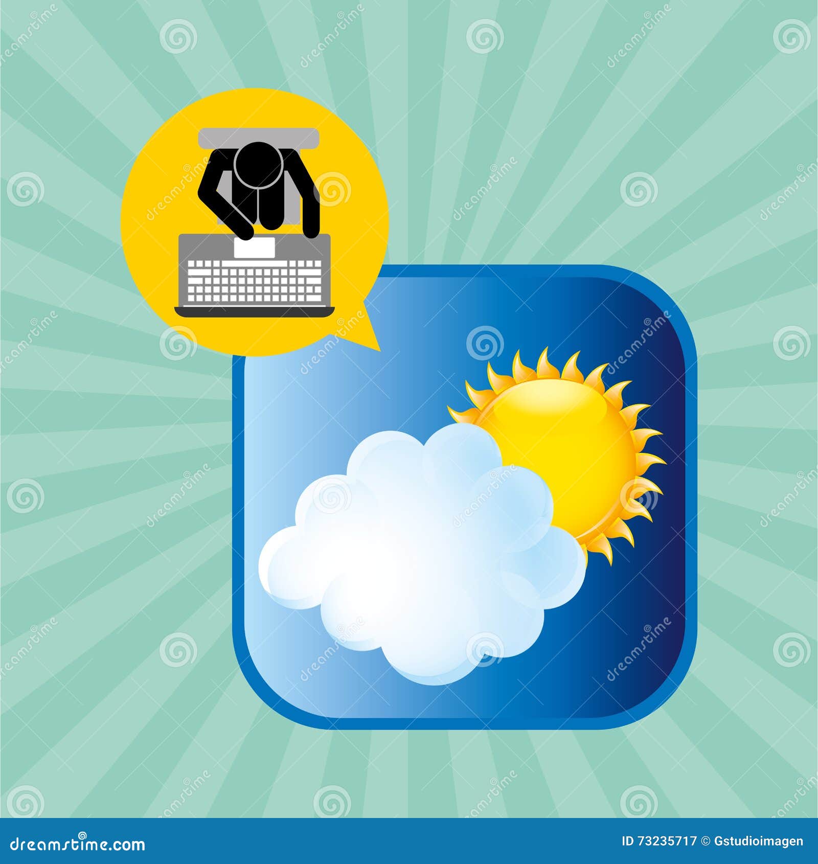 Application service design stock illustration. Illustration of idea ...