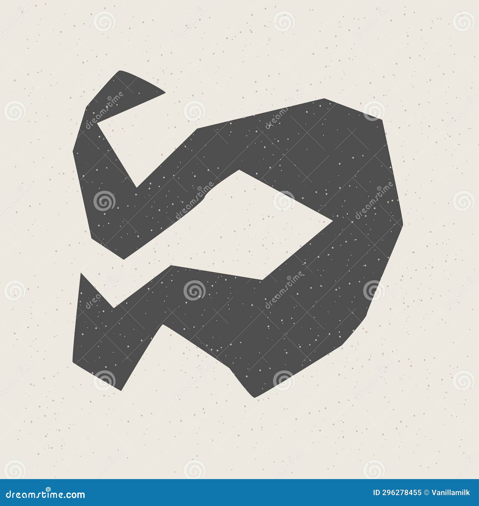 Abstract Application Shape Form Symbol Minimalist Poster Print Template ...