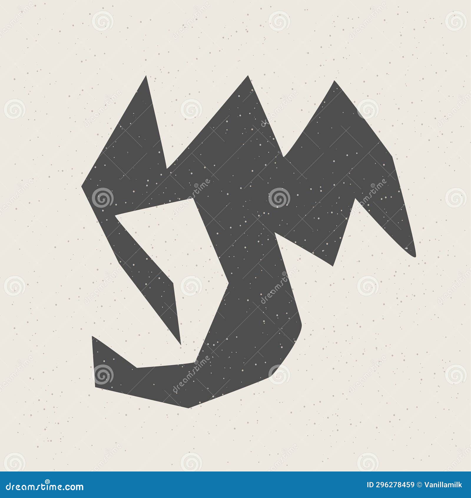 Abstract Application Shape Form Symbol Minimalist Poster Print Template ...