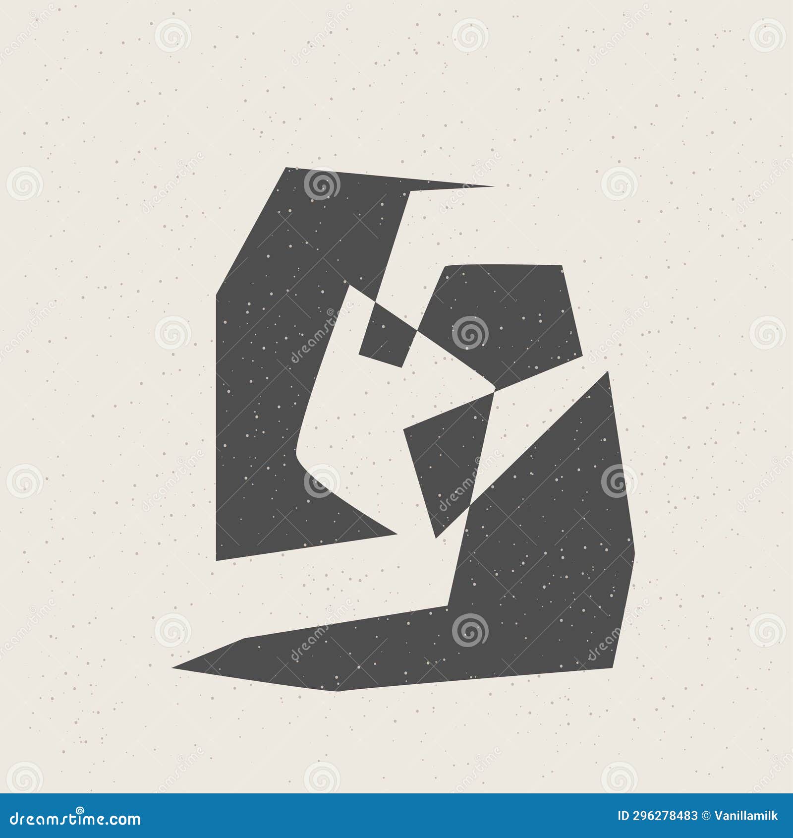 Abstract Application Shape Form Symbol Minimalist Poster Print Template ...